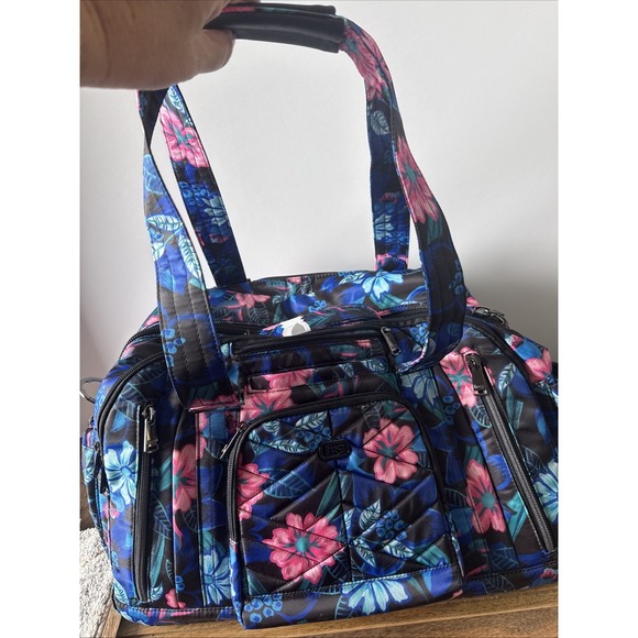 lug | Bags | Lug Propeller Overnight Bag Duffle Floral Pattern Hibiscus ...